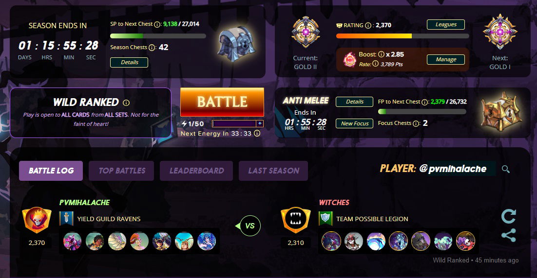 Building A Remarkable Legacy On Splinterlands - Rebellion Packs, Conflicts And The Moxian Rebel