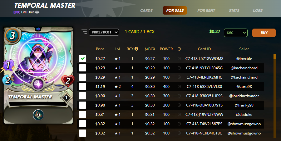 Splinterlands Battle Challenge - The Temporal Master said ... You shall not pass!